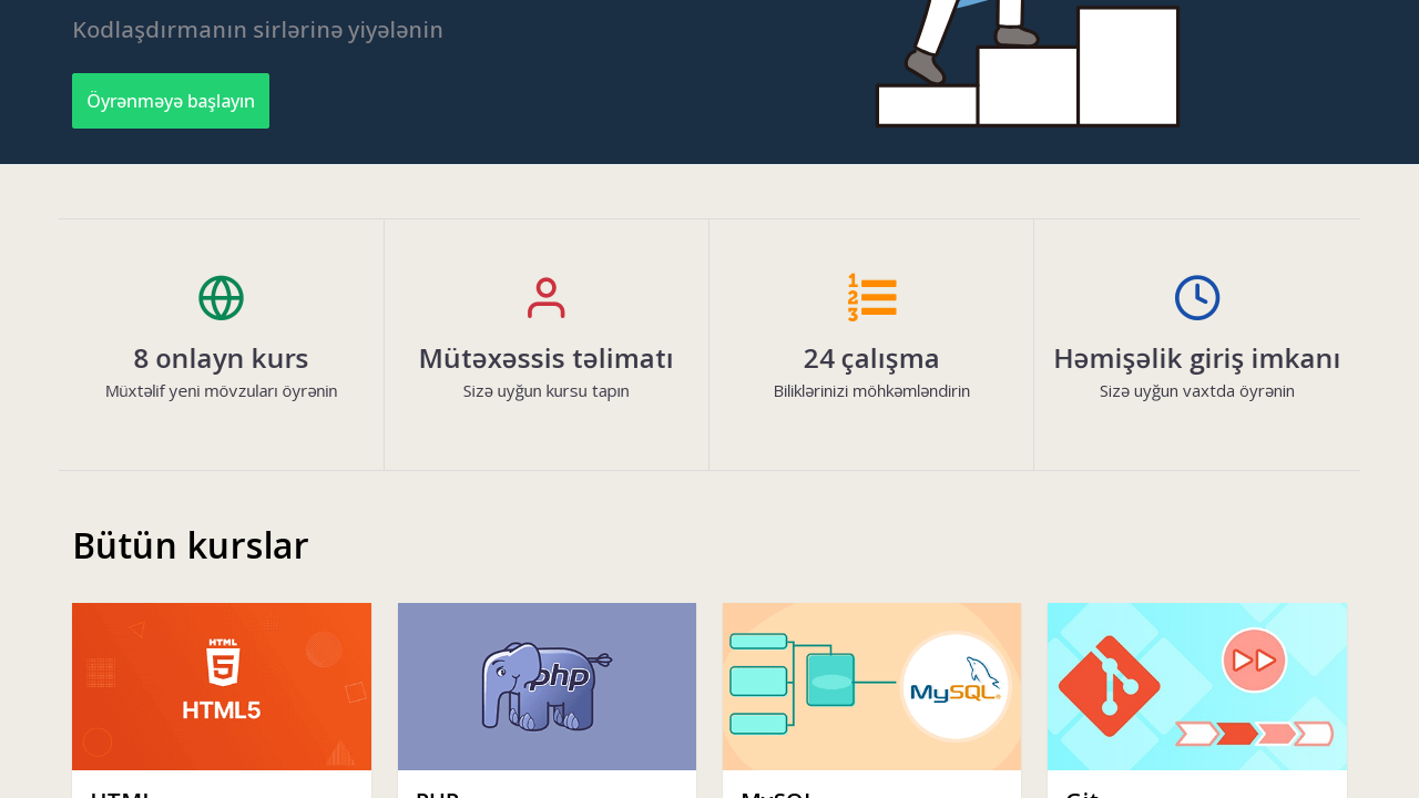 Veb proqramlaşdırmanın əsaslarının öyrədilməsi