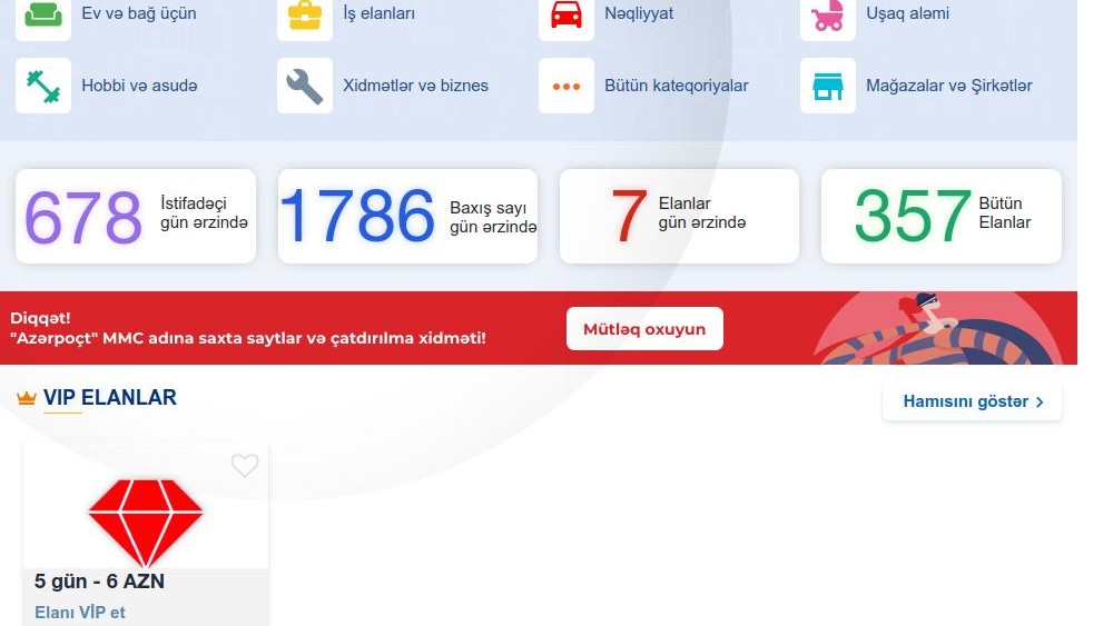 Milyon.az - Pulsuz elanlar